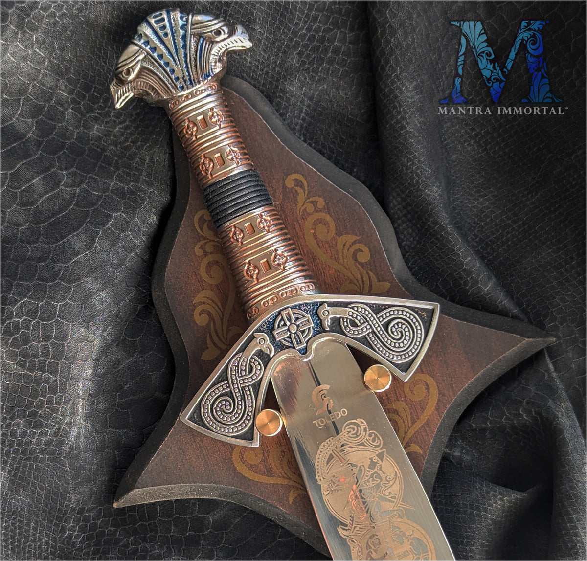 Custom-Engraved Viking Dagger: Norse Royal Dagger with Wall Plaque ...