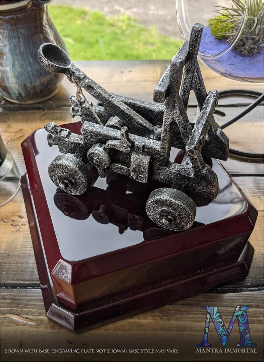 Desktop Catapult, Iron with Optional Custom-Engraved Base – Mantra ...