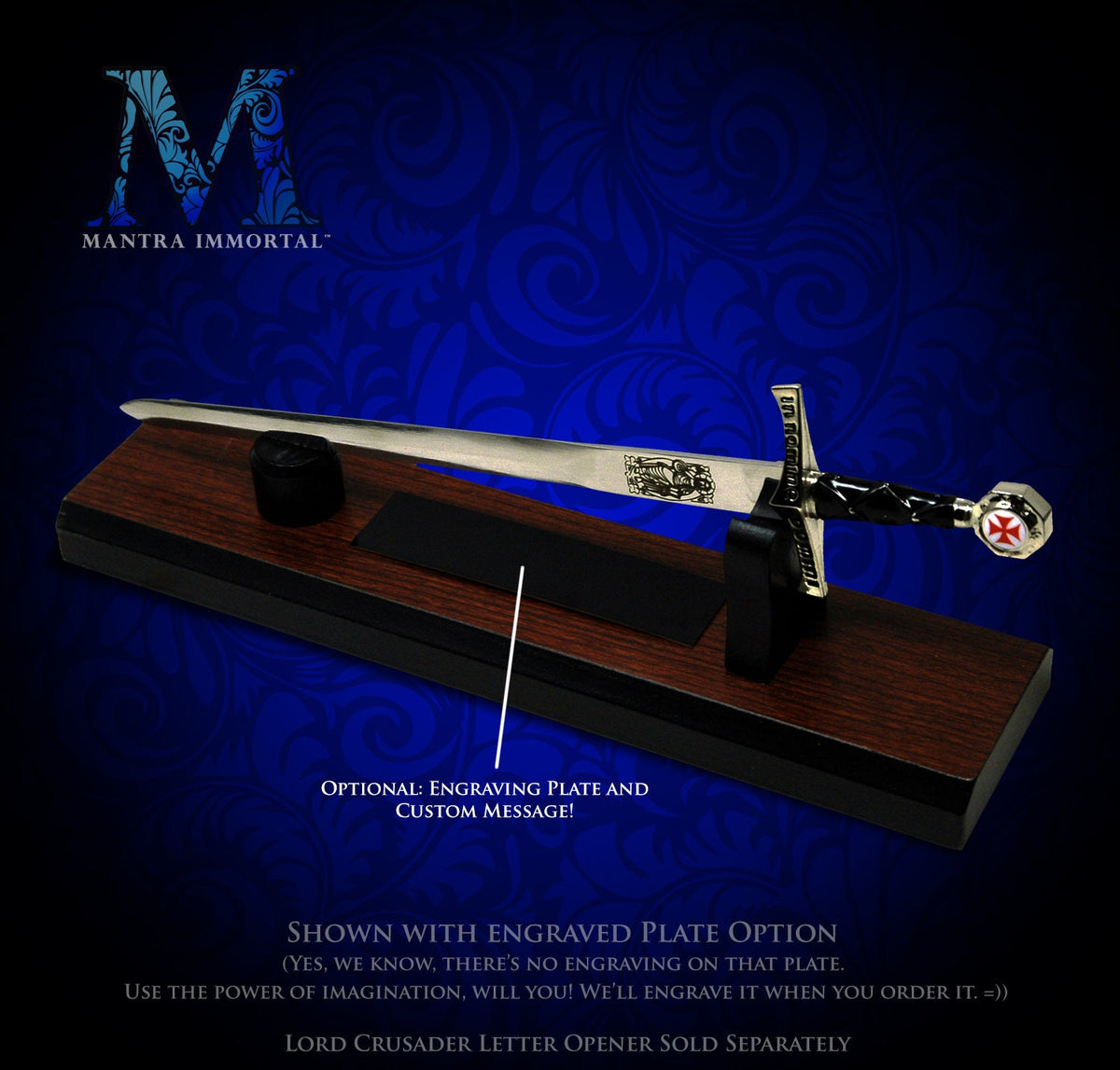 Knife Display Stand / Letter Opener Stand / Dagger Stand w/ Optional T ...