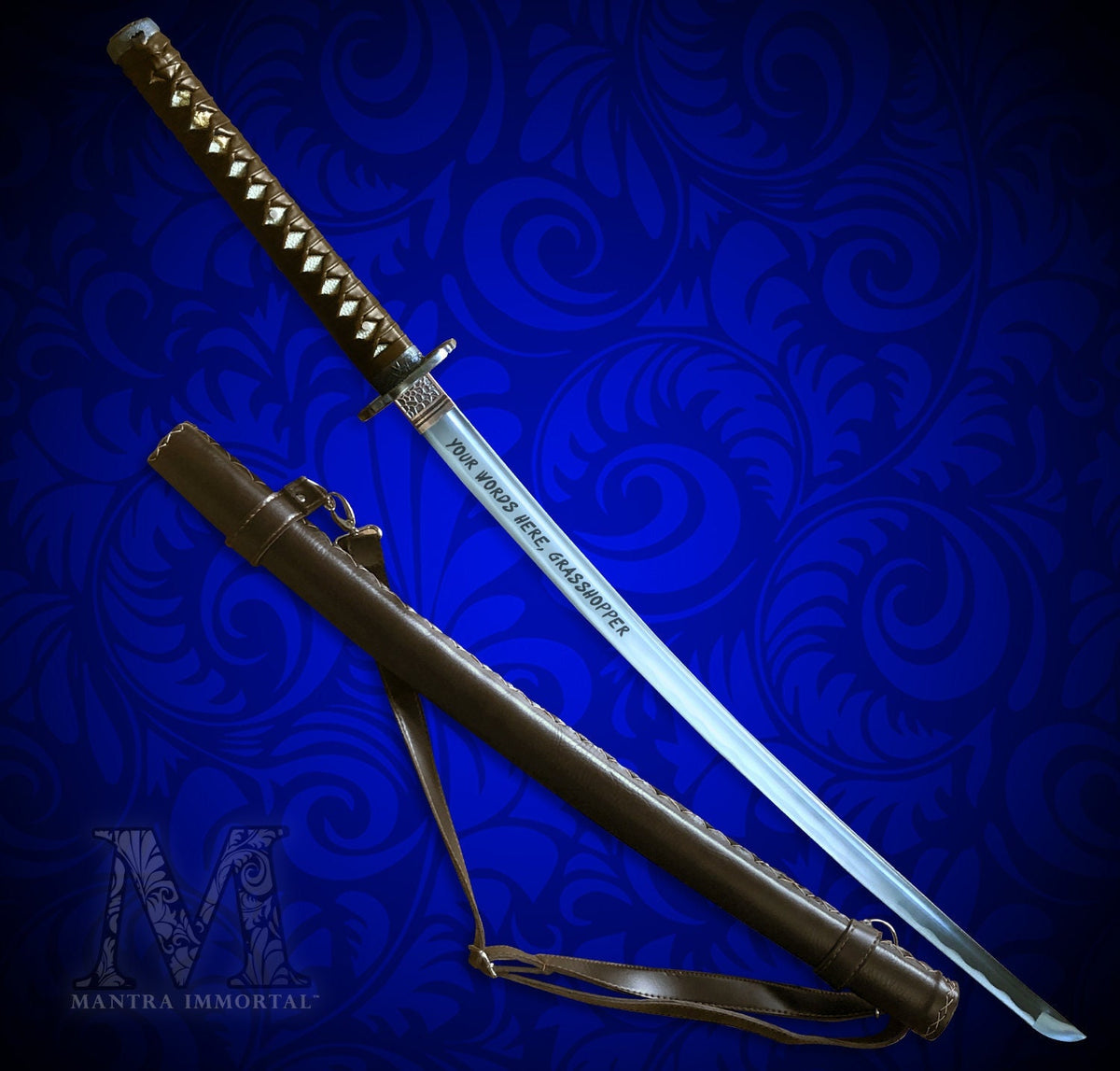 Samurai Sword - Functional, Shoulder-Slung "Clan Sakai" Katana with Fr ...